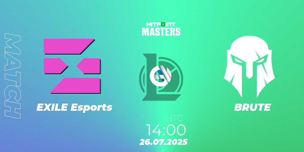 EXILE Esports VS BRUTE LoL Typy bukmacherskie, transmisja i wyniki w EGW☕