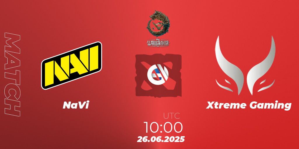 NaVi VS Xtreme Gaming Dota 2 Typy bukmacherskie, transmisja i wyniki w EGW☕