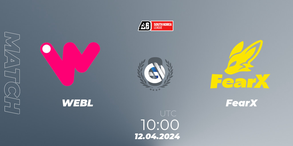 WEBL VS FEARX Rainbow Six Typy bukmacherskie, transmisja i wyniki w EGW☕