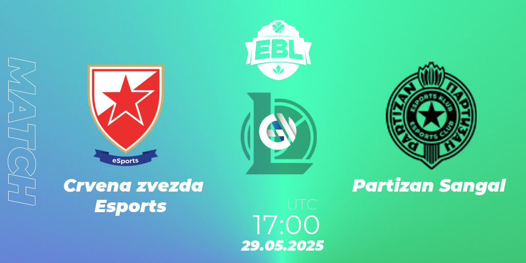 Crvena zvezda Esports VS Partizan Sangal LoL Typy bukmacherskie ...