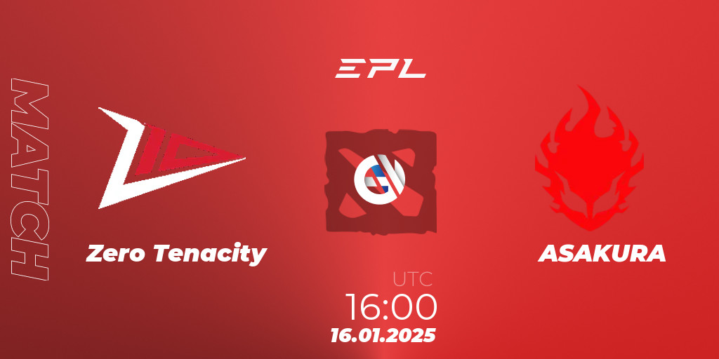 Zero Tenacity VS ASAKURA Dota 2 Typy bukmacherskie, transmisja i wyniki w EGW☕