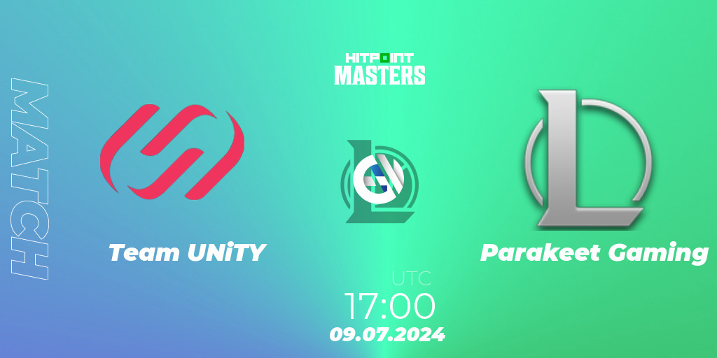 Team UNiTY VS Parakeet Gaming LoL Typy bukmacherskie, transmisja i wyniki w EGW☕