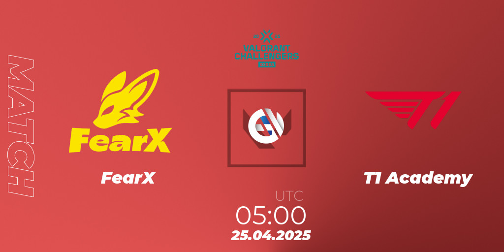 FearX VS T1 Academy VALORANT Typy bukmacherskie, transmisja i wyniki w EGW☕