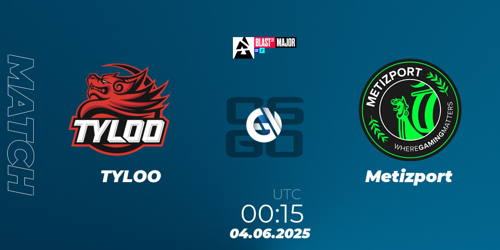TYLOO VS Metizport Counter-Strike (CS2) Zakłady bukmacherskie, transmisje, wyniki na żywo ...