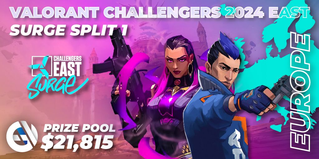 VALORANT Challengers 2024 East: Surge Split 1 🎮 VALORANT turniej 📅 Harmonogram meczów na ...